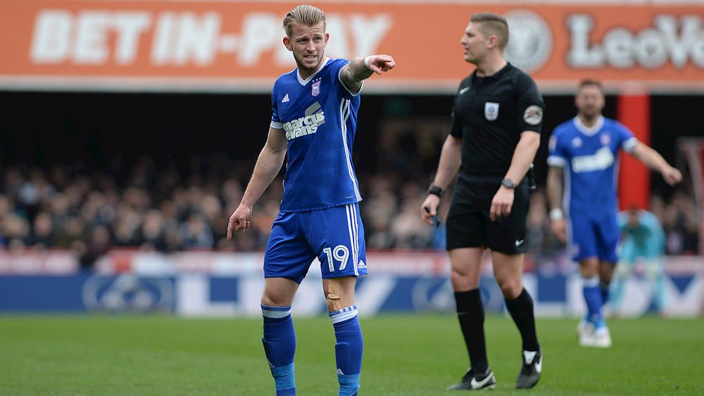 Ipswich Town RED CARD KEY SAYS LUKE