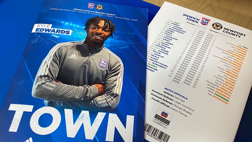 Ipswich Town MATCHDAY PROGRAMME | NEWPORT COUNTY (H)