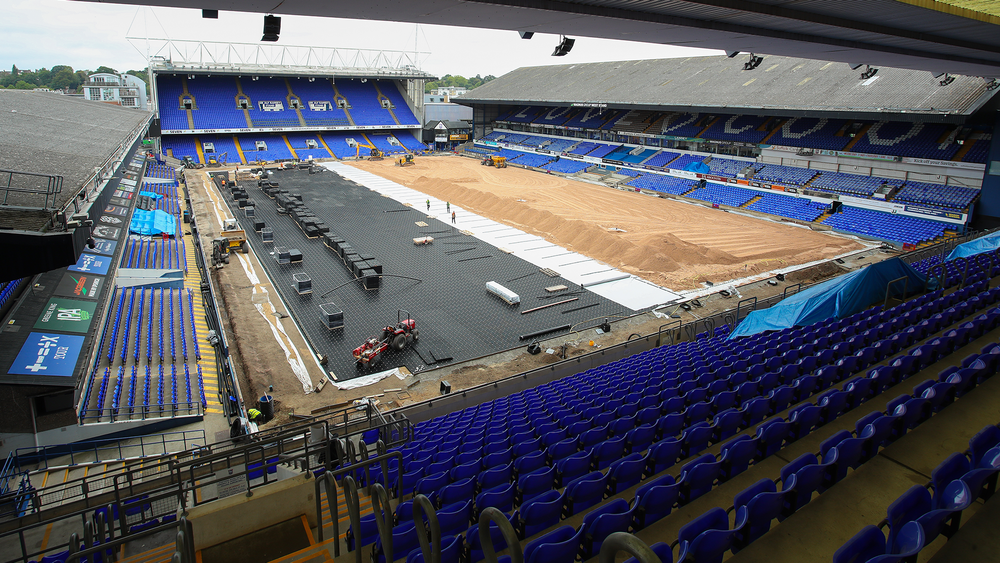 Ipswich Town FC | Portman Road major pitch renovation
